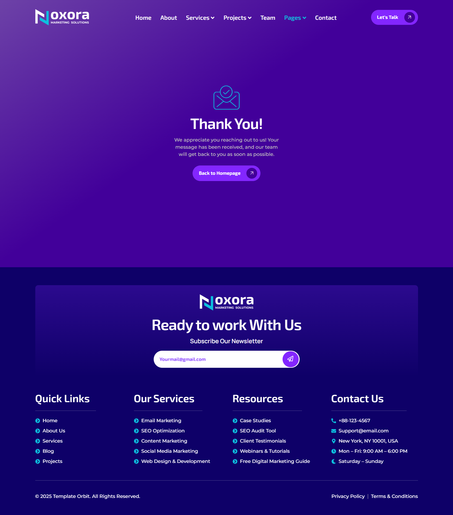 Noxora — Digital Marketing Agency Elementor Template Kit by TemplateNitro